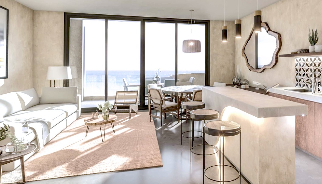 Departamento en Montejo Beach, mod. 2 hab. - Mudarse a Mérida